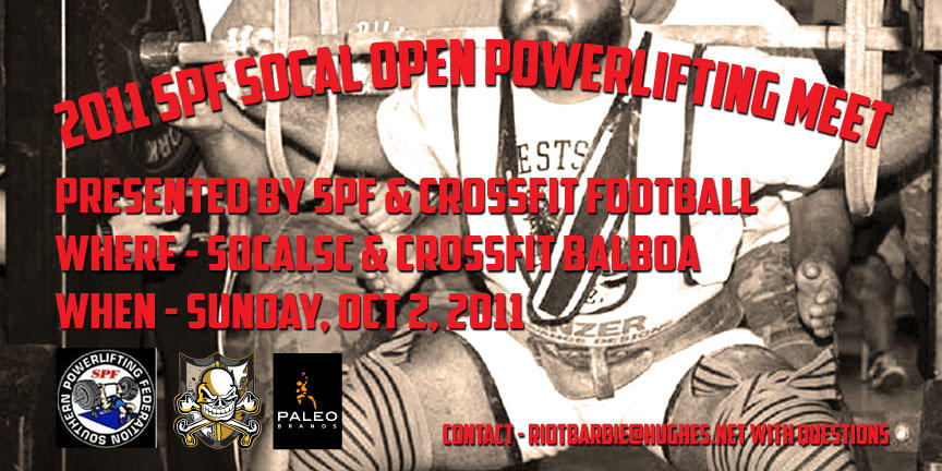 CFFB & SPF OPEN POWERLIFTING MEET IN SOCAL – It's A Long Road